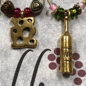 wineopoly | Dining | Wine Glass Markers Vineyard Theme 6 Count | Poshmark